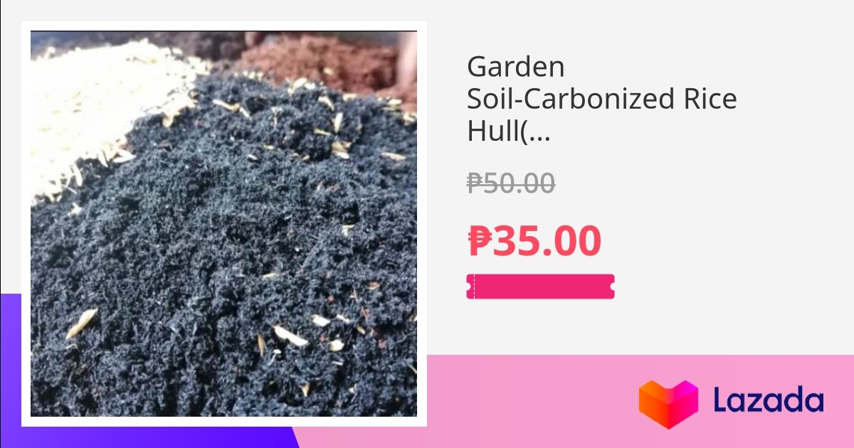Garden Soil-Carbonized Rice Hull(1 Kilo) Soil for Plants with ...