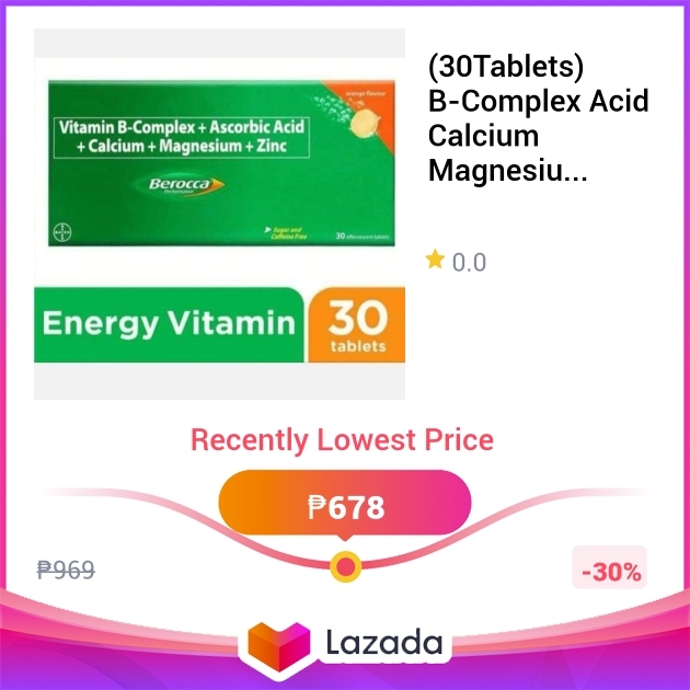 (30Tablets) B-Complex Acid Calcium Magnesium Berroca