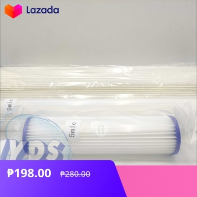 Pleated Washable Reusable Water Filter 10SL/20SL Inches Slim 5Micron