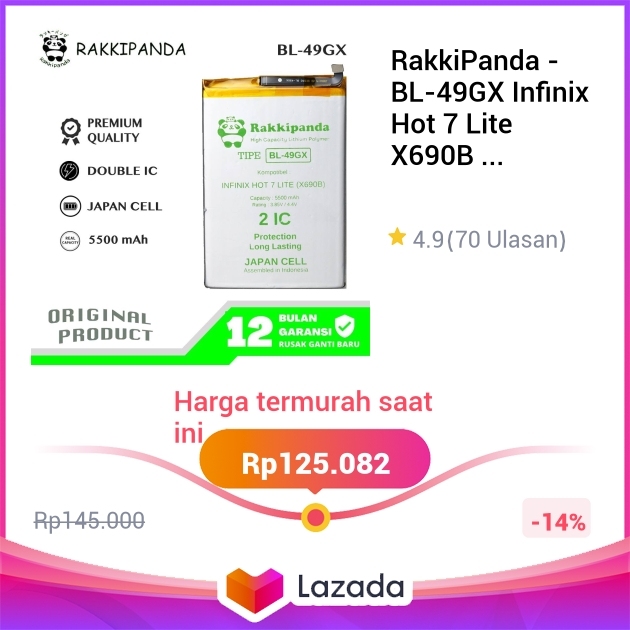 RakkiPanda - BL-49GX Infinix Hot 7 Lite X690B / Note 7 Lite X656 / Hot ...