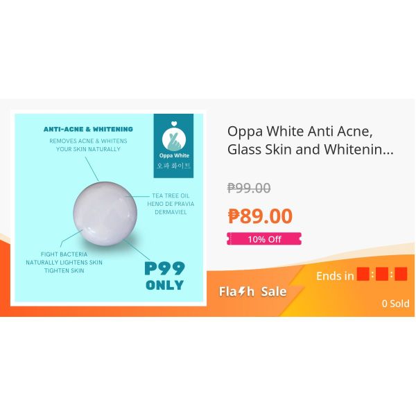 Oppa White Anti Acne, Glass Skin and Whitening Soap