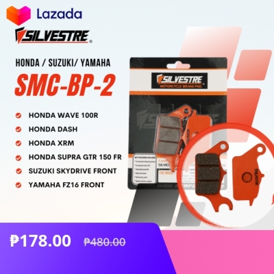 SILVESTRE Brake Pads for Honda Wave 100R, Dash/XRM, Supra GTR 150 Front ...