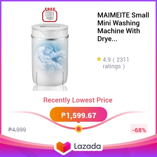 MAIMEITE Small Mini Washing Machine With Dryer Portable 4.5Kg baby ...