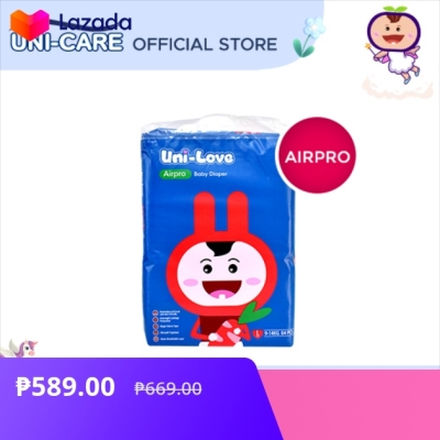 Uni-Love Airpro Baby Diaper Big Pack 64's (Large) Pack of 1