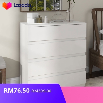 XL Size Chest of Drawer With Lock / Storage Cabinet / Almari Baju ...