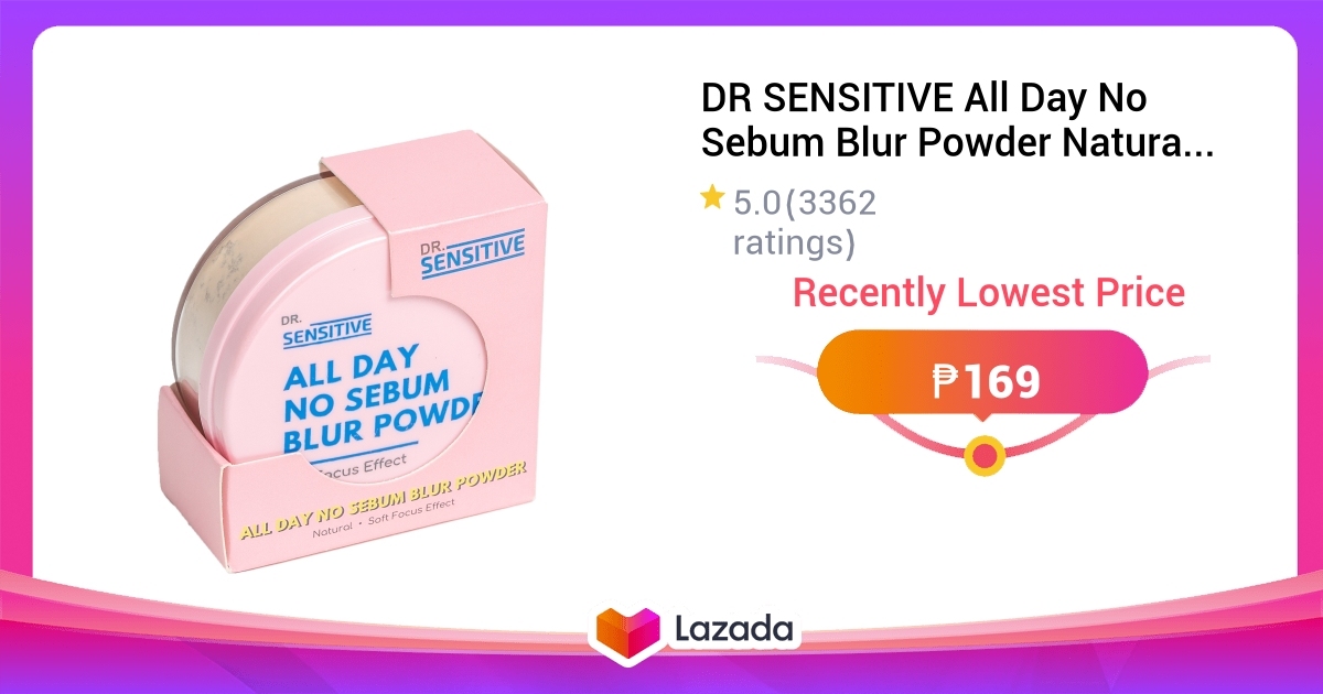 DR SENSITIVE All Day No Sebum Blur Powder Natural 25g