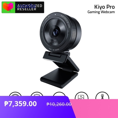 RAZER Kiyo Pro USB Camera with High-Performance Adaptive Light Sensor