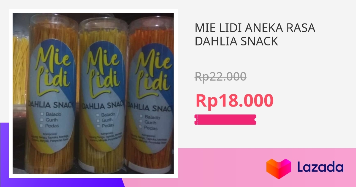 MIE LIDI ANEKA RASA DAHLIA SNACK