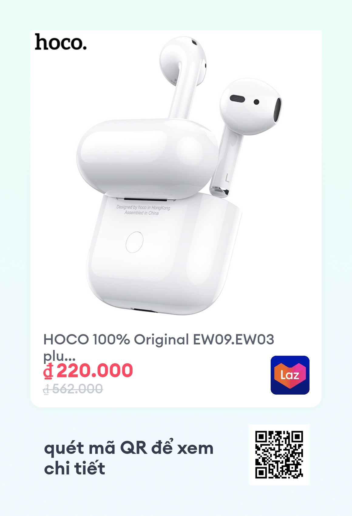 HOCO 100% Original EW09.EW03 plus EW25 TWS Wireless Earphones Bluetooth ...