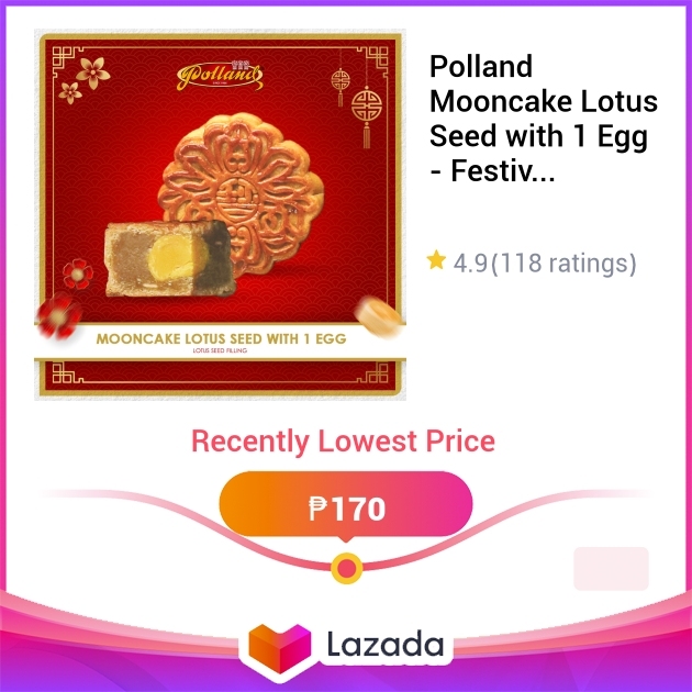 Polland Mooncake Lotus Seed with 1 Egg - Festive Sweets Gifts Savoury ...