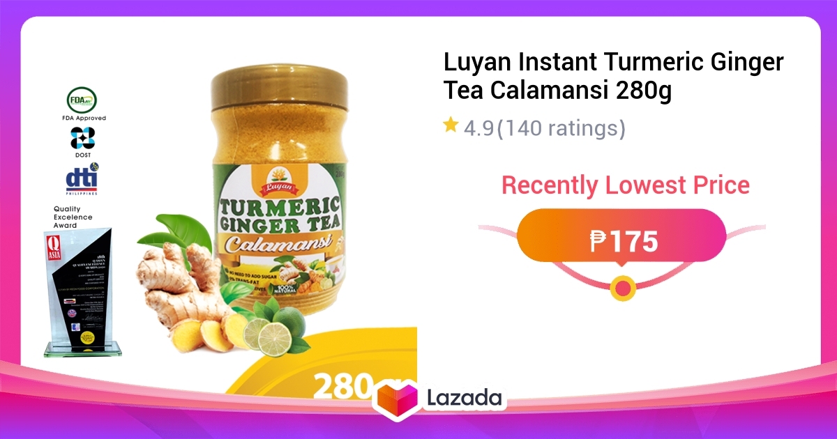 Luyan Instant Turmeric Ginger Tea Calamansi 280g