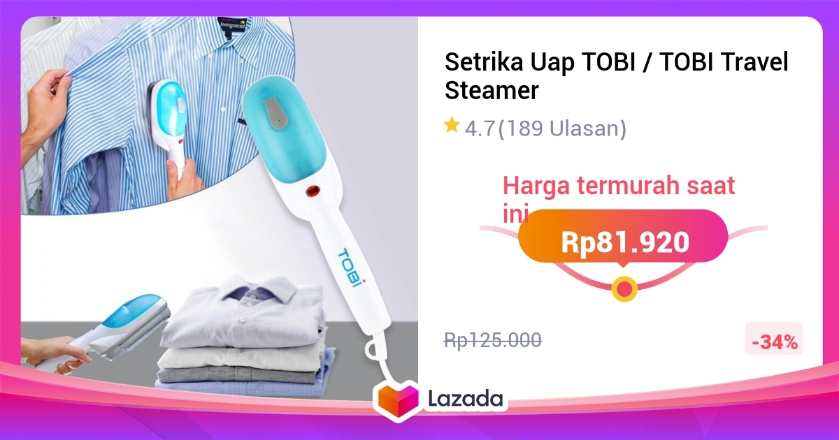 Setrika Uap TOBI / TOBI Travel Steamer