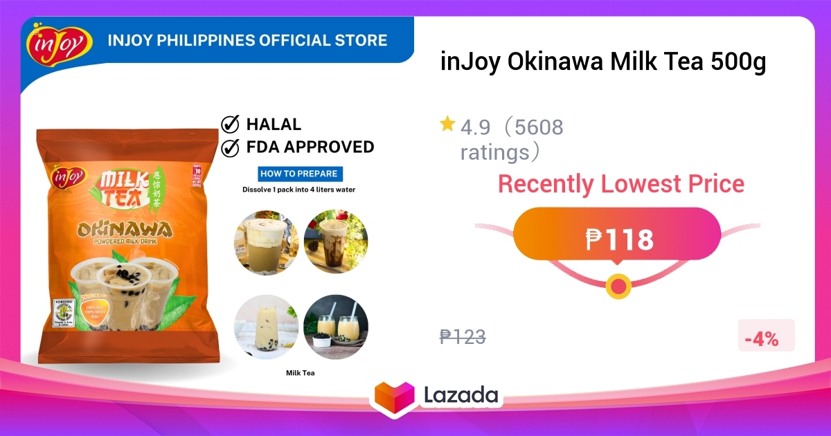 inJoy Okinawa Milk Tea 500g