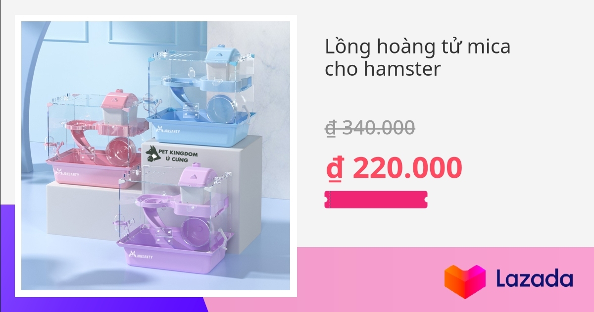 Lồng hoàng tử mica cho hamster