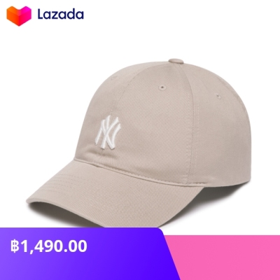 MLB หมวกแก๊ป UNISEX CURVED CAP 3ACP7701N 50BGS NEW YORK YANKEES BEIGE