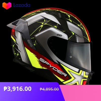 Spyder Full-Face Dual Visor Helmet FURY GD KINETIC S4 (FREE CLEAR VISOR)