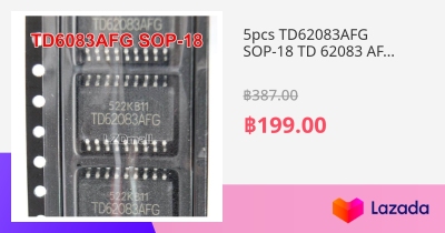 5ชิ้น TD62083AFG SOP-18 TD 62083 AFG TD62083F TD62083AF SOP18 SMD 8ch ...