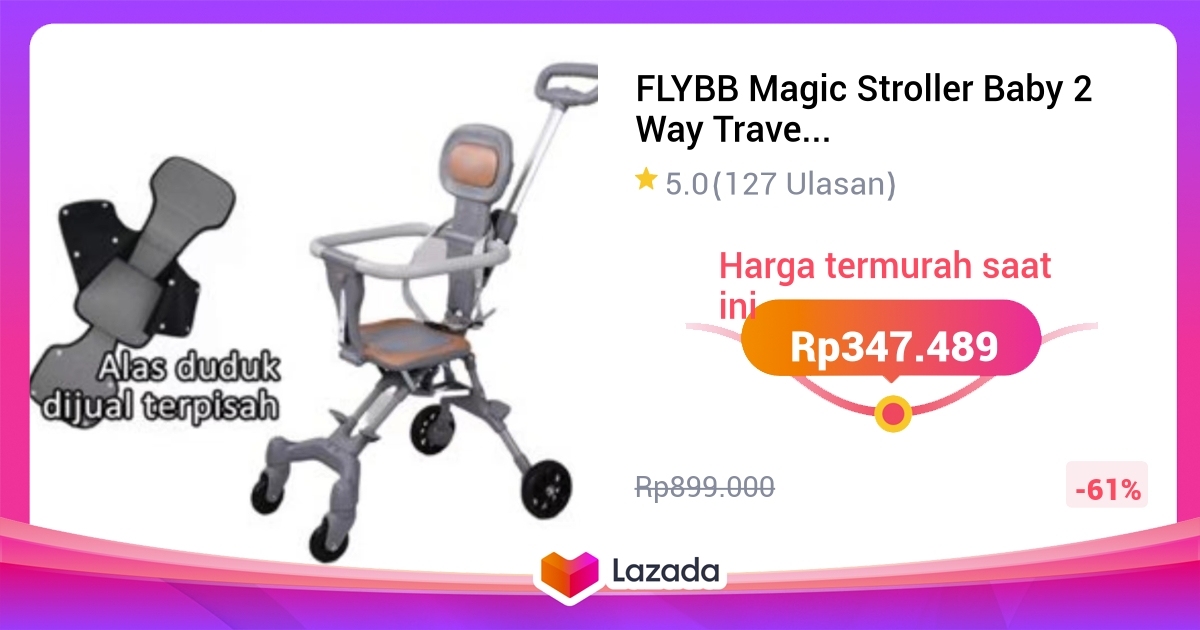 FLYBB Magic Stroller Baby 2 Way Travel Lightweight Foldable