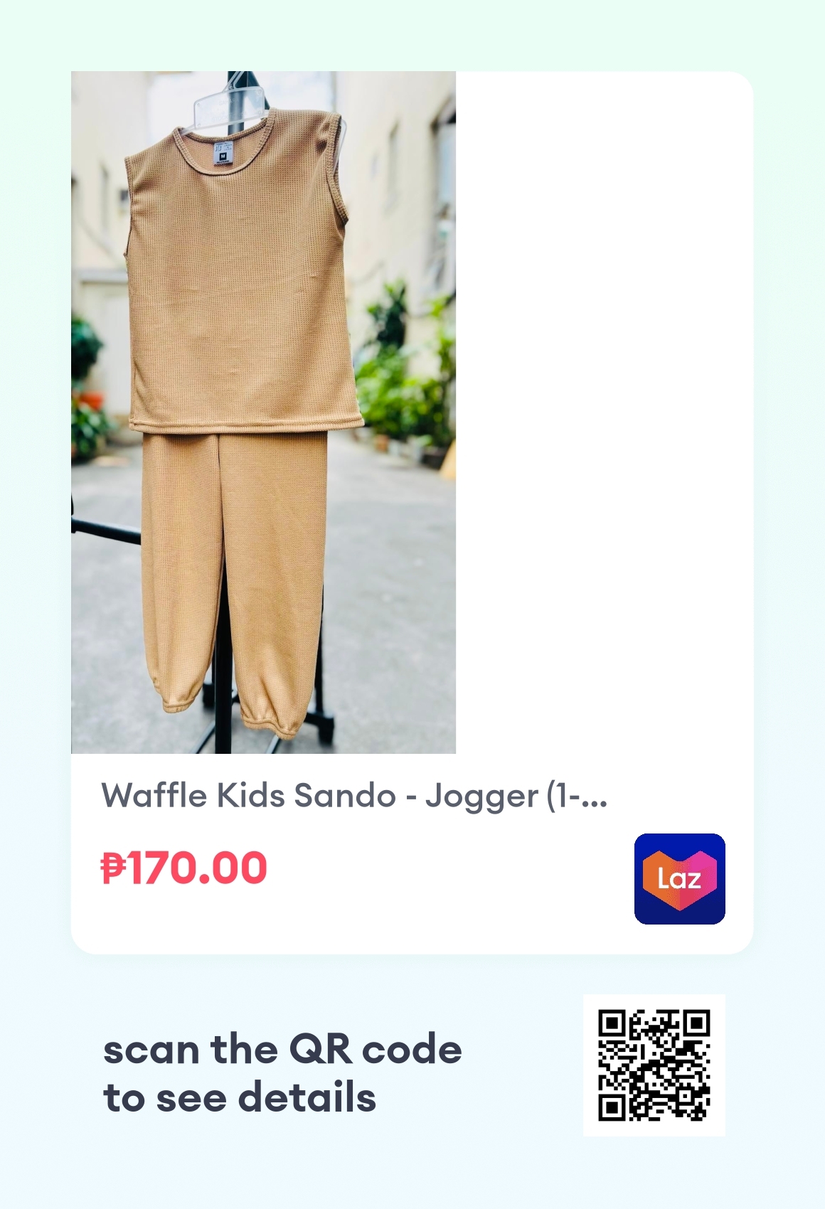 Waffle Kids Sando - Jogger (1-4 years old) Unisex Set