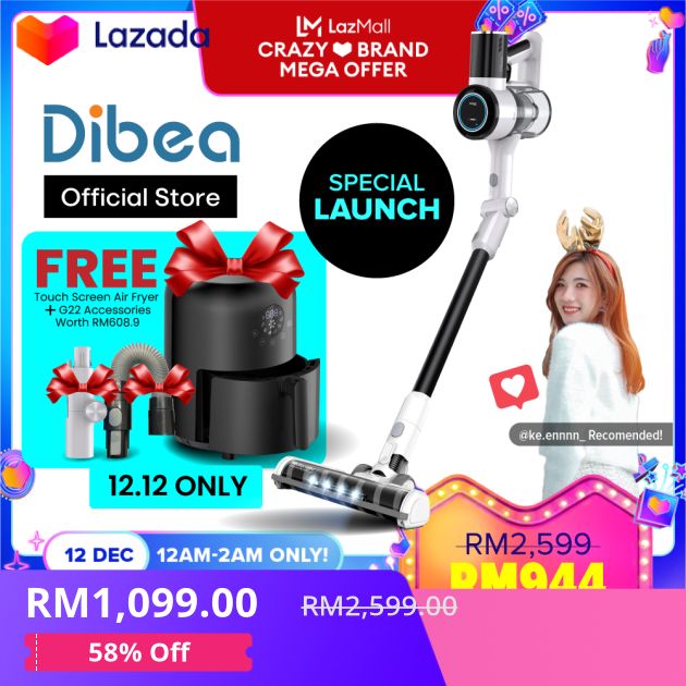 [New Flagship] Dibea G22 Dual Usage Bendable Mop & Cordless Vacuum ...