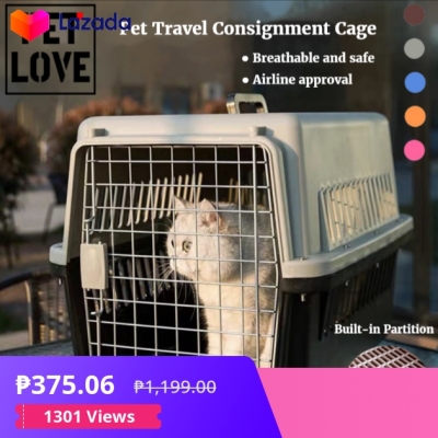 Pet Travel Cage Portable Outdoor Hard Edge Travel Consignment Cage ...
