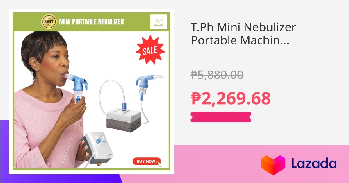 T.Ph Mini Nebulizer Portable Machine Compressor Nebulizer System ...