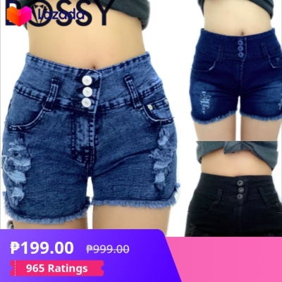 199 FREESHIPPING NEW BOSSY PREMIUM QUALITY DENIM HIGH WAIST 3 BUTTONS ...