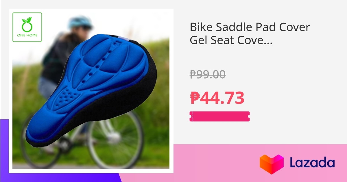 Bike Saddle Pad Cover Gel Seat Cover Cotton Soft Comfortable And ...