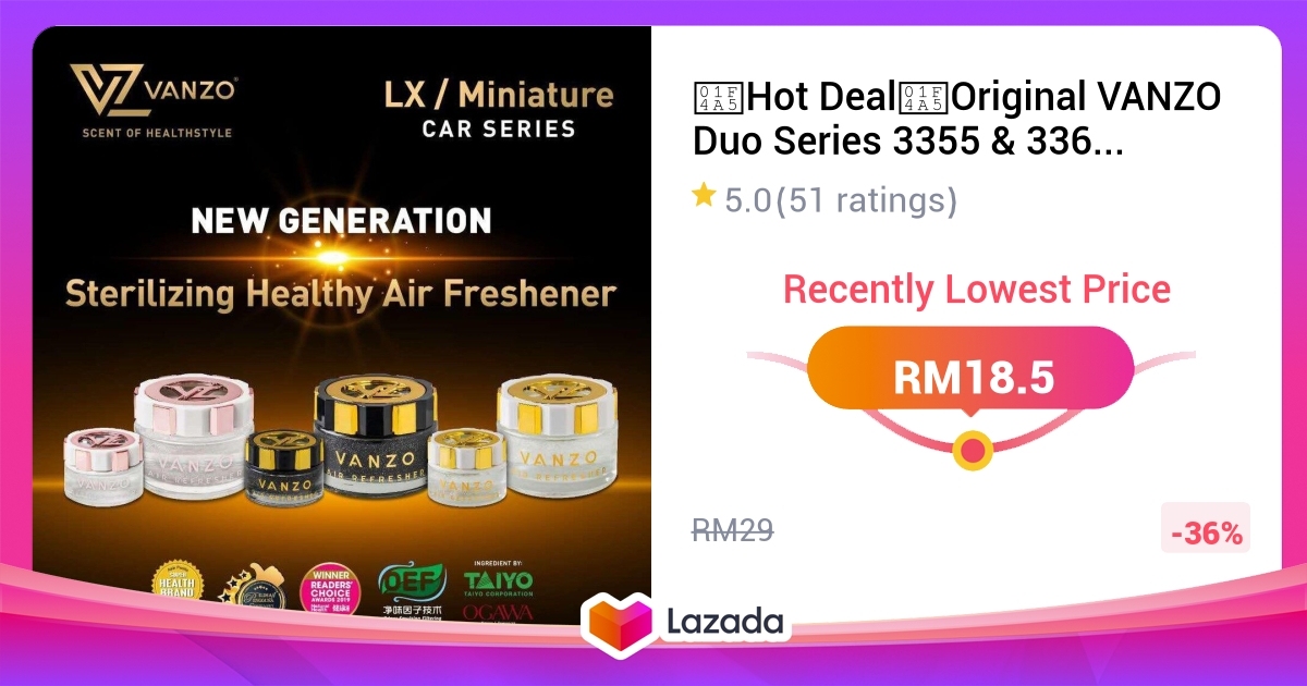 💥Hot Deal💥Original VANZO Duo Series 3355 & 3366 New Generation ...