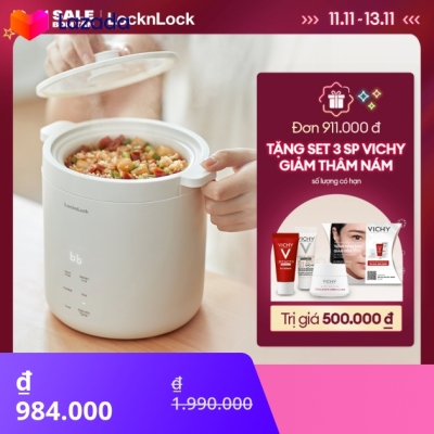 Nồi cơm điện mini Lock&Lock Bianco mini rice cooker Màu ngà EJR314IVY ...