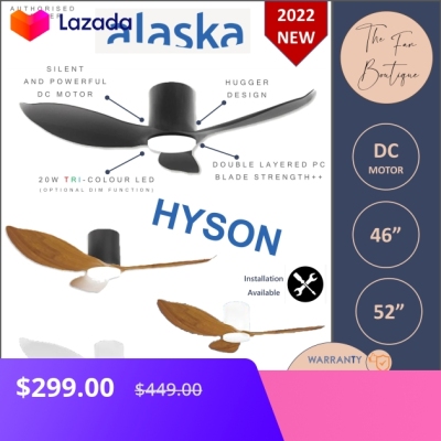 [NEW LAUNCH] ALASKA Hyson 46" | 52" DC Motor Ceiling Fan with Tri ...