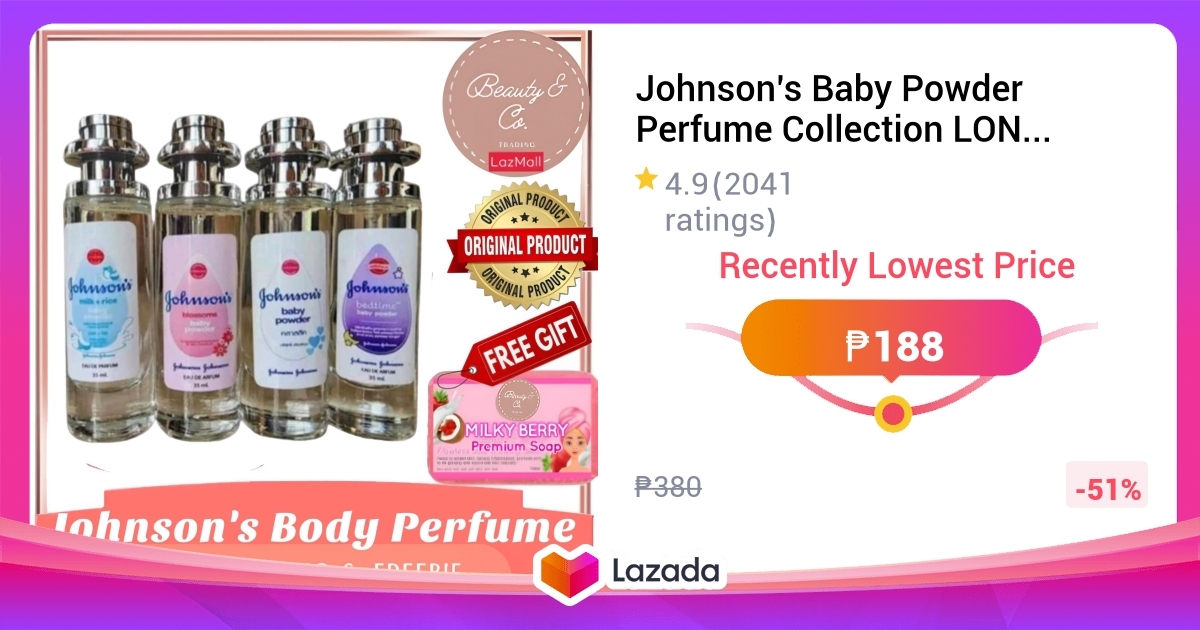 Johnson’s Baby Powder Perfume Collection LONG LASTING [ORIGINAL]