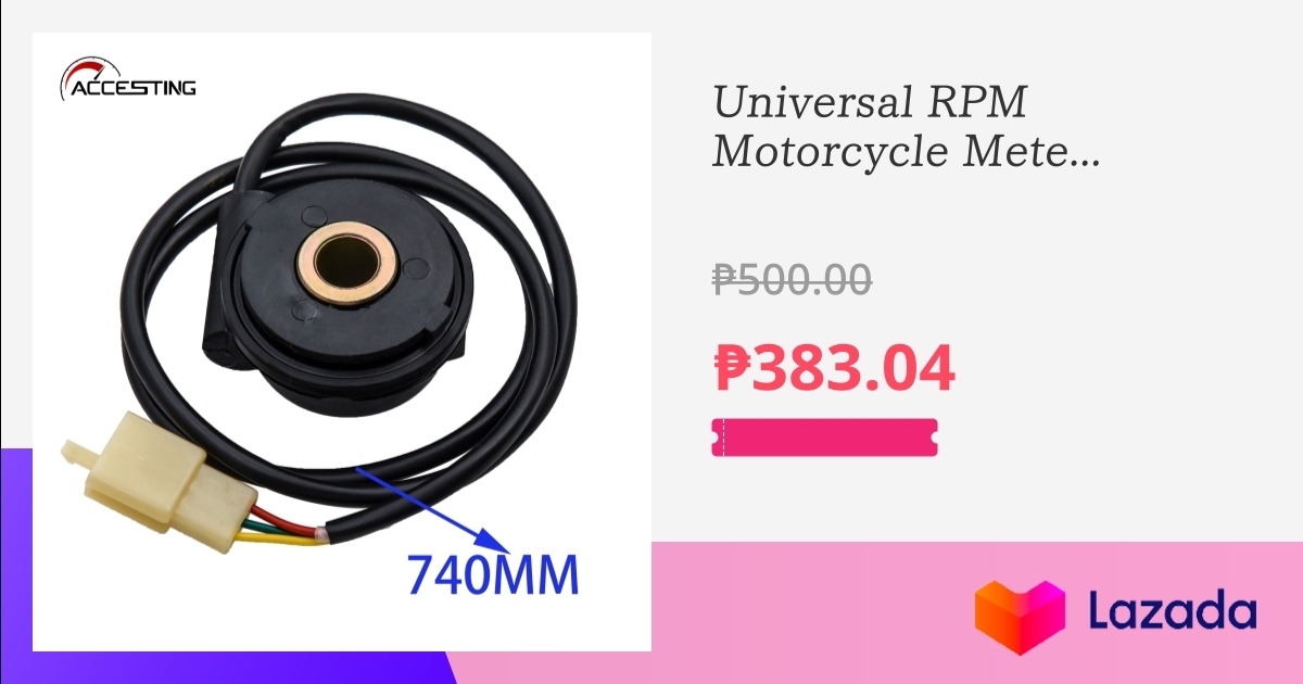 Universal RPM Motorcycle Meter Speedometer LCD Digital Sensor