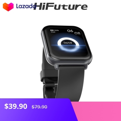 HiFuture Zone 2 Smart Watch 1.96-inch IPS Display Wireless Call Heart ...