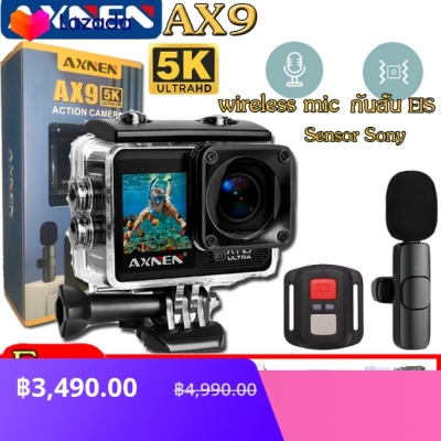 Axnen AX9 กล้อง Action 5K พร้อม ไมค์ wireless เซนเซอร์ Sony และมี ระบบ ...