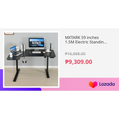 MXTARK 59 inches 1.5M Electric Standing Desk Single Motor Desk Height ...