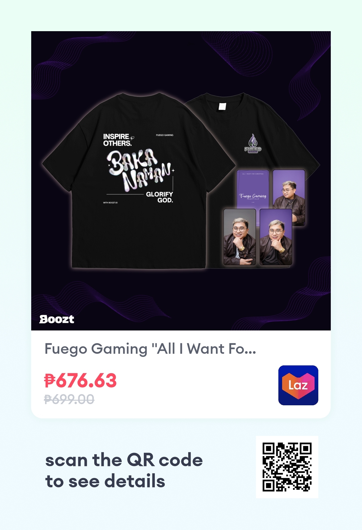 Fuego Gaming "All I Want For Christmas" Exclusive Merchandise - Black ...