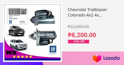 Chevrolet Trailblazer Colorado 4x2 4x4 2012- 2020 - GM korea 55564374 ...