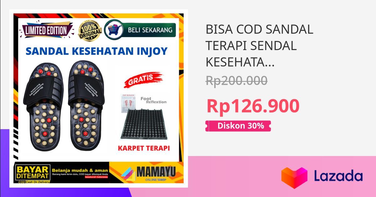 BISA COD SANDAL TERAPI SENDAL KESEHATAN REMATIK INJOY , TERAPI ASAM ...