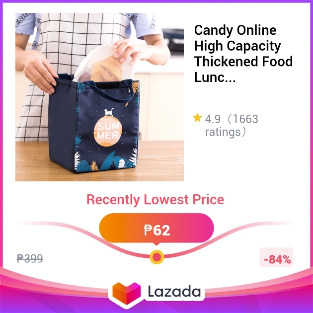 Candy Online High Capacity Thickened Food Lunch Bag Waterproof ...
