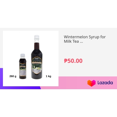 Wintermelon Syrup for Milk Tea | Premium Winter Melon Flavor for Frappe, Soda and more