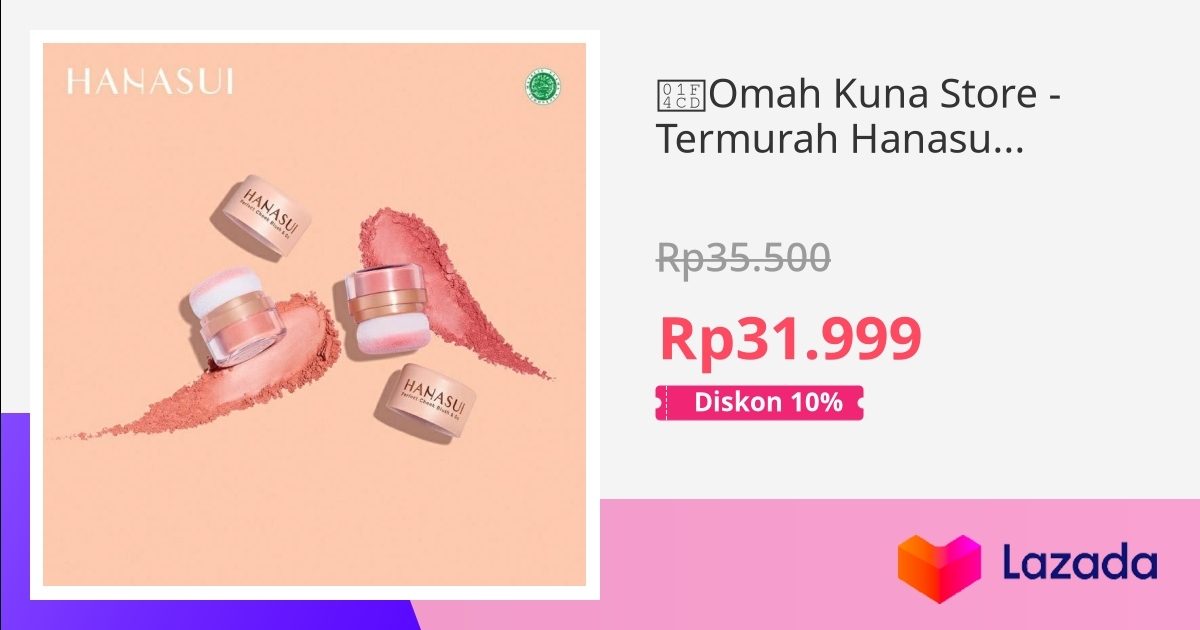 📍Omah Kuna Store - Termurah Hanasui Perfect Cheek Blush & Go Powder | Hanaui Blush On | Hanasui ...