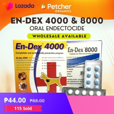 Petcher En-Dex 4000 & 8000 Endex Per Tablet Endex 4000 Sold Per Tablet ...