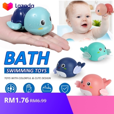 Children Baby Bath Toys Little Turtle And Puffer Fish Swimming ...