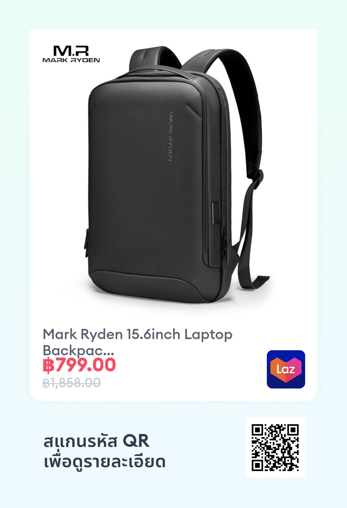 Mark Ryden 15.6นิ้วกระเป๋าเป้สะพายหลังแล็ปท็อปกันน้ำกระเป๋าเป้ธุรกิจพร้อมUSBชาร์จพอร์ตBack Pack ...