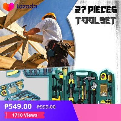 [ORIGINAL] Heavy Duty 27 Pieces Toolbox Set Hardware Complete Set For ...