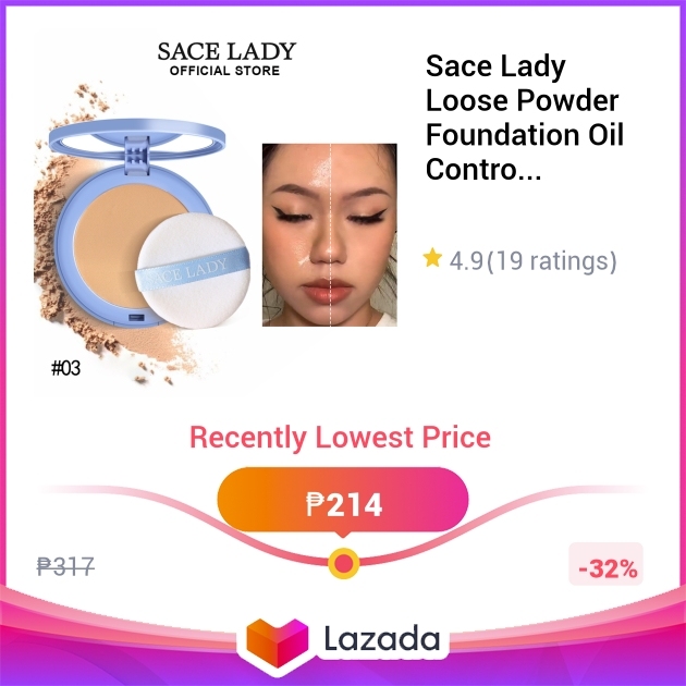 Sace Lady Loose Powder Foundation Oil Control Waterproof Matte Powder ...