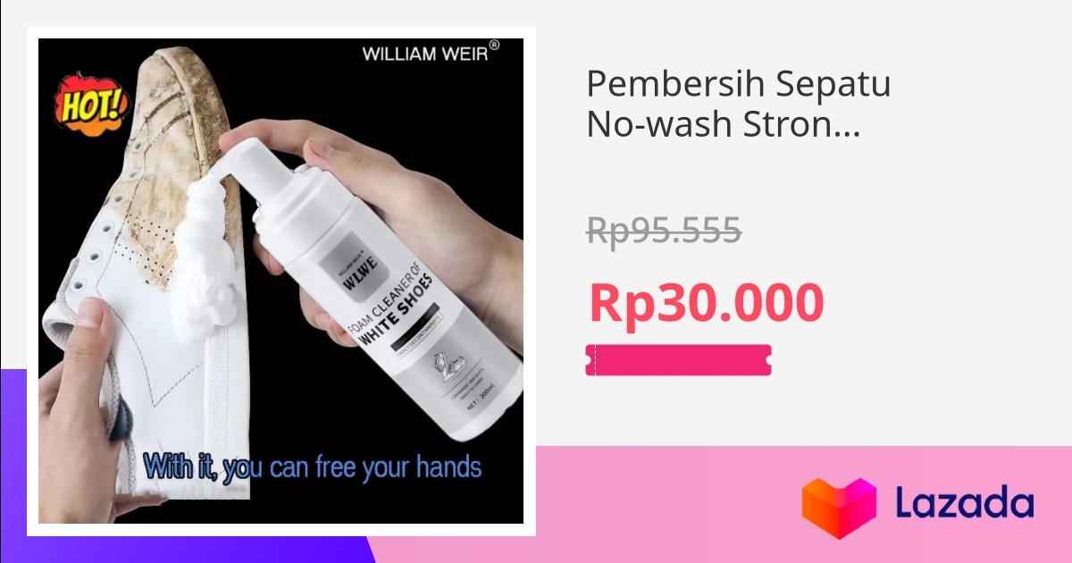 Pembersih Sepatu No-wash Strong Decontamination 💖 Shoe Cleaner for ...