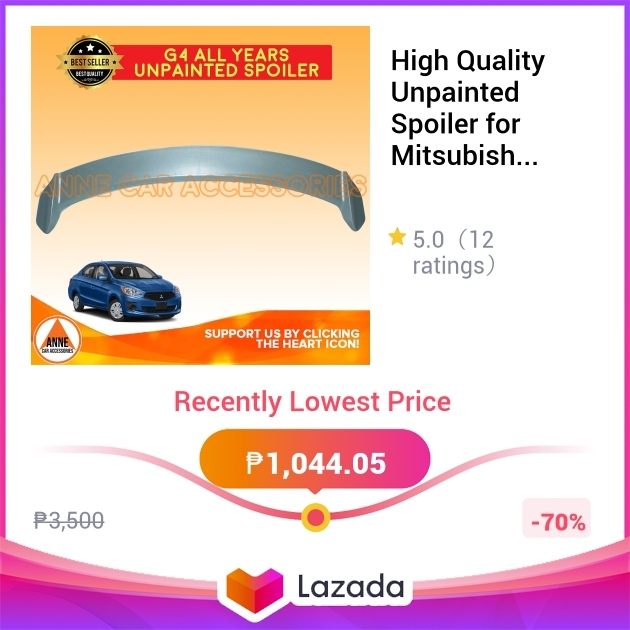 High Quality Unpainted Spoiler for Mitsubishi Mirage G4 Sedan ...