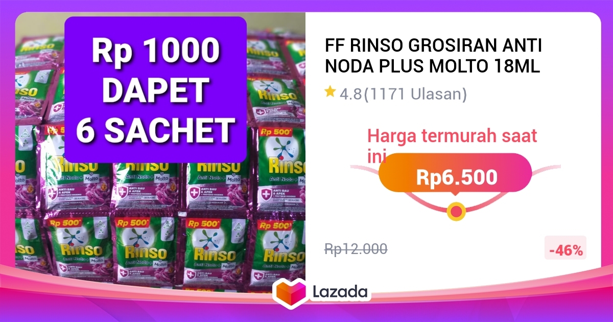 FF RINSO GROSIRAN ANTI NODA PLUS MOLTO 18ML